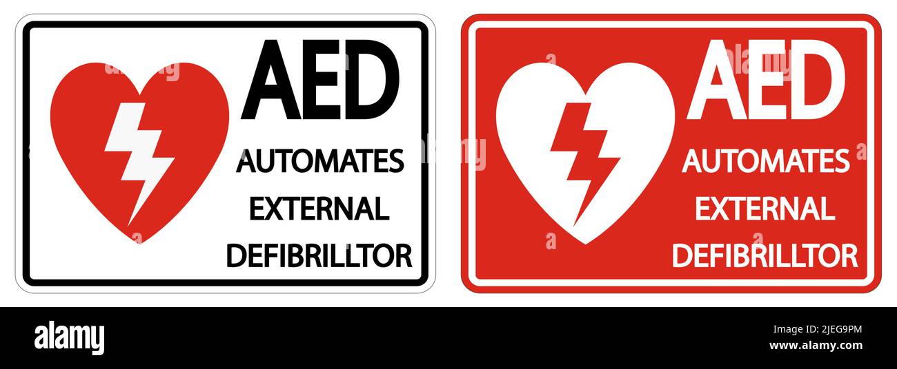 Aed Sign Printable Labels