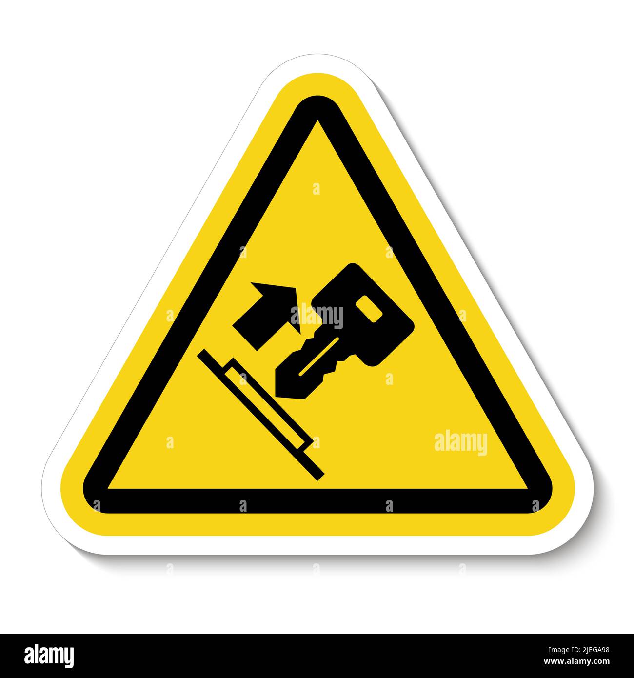 Pull Key Symbol Sign Isolate On White Background,Vector Illustration ...