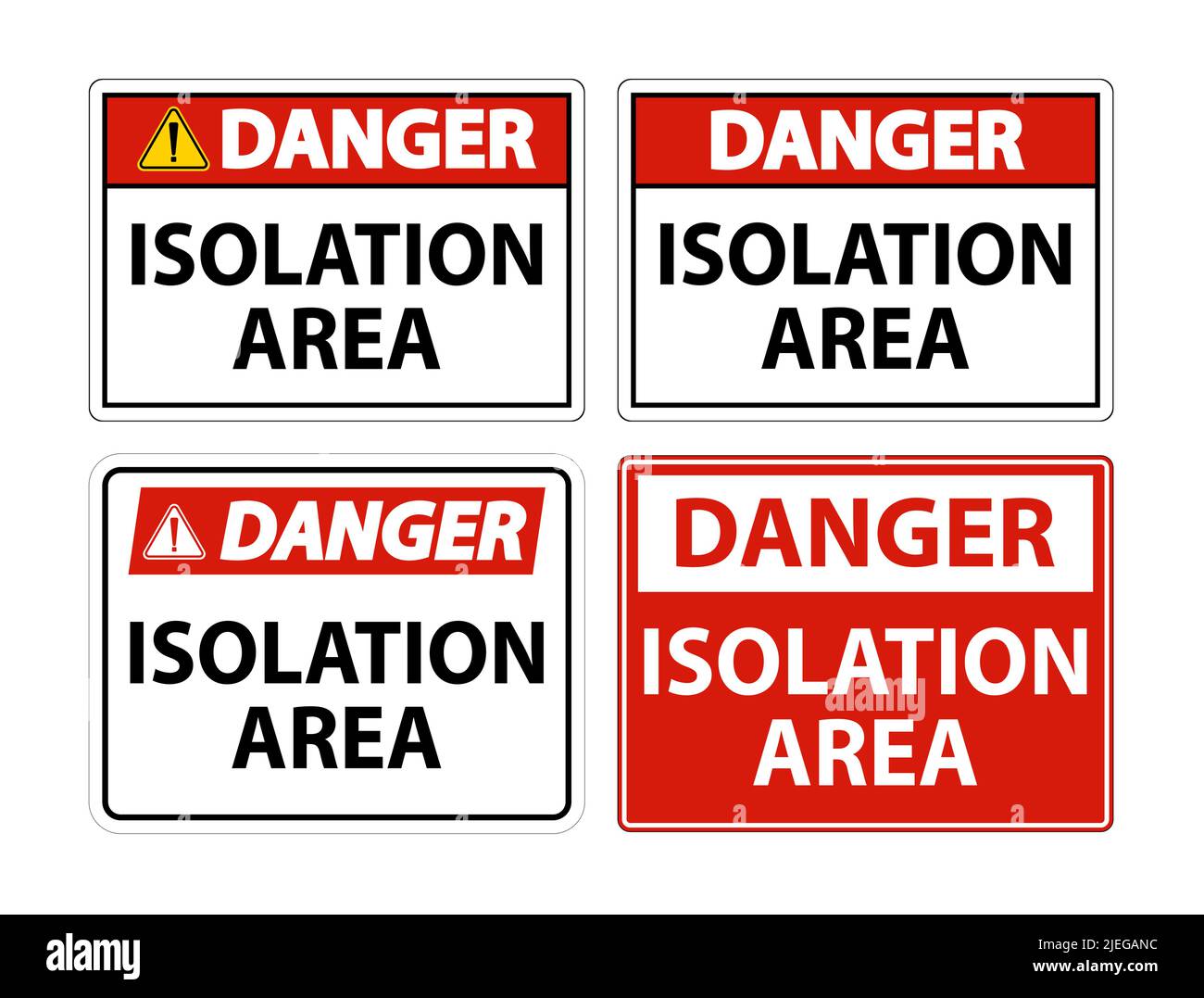 Danger prohibited area sign Cut Out Stock Images & Pictures - Alamy