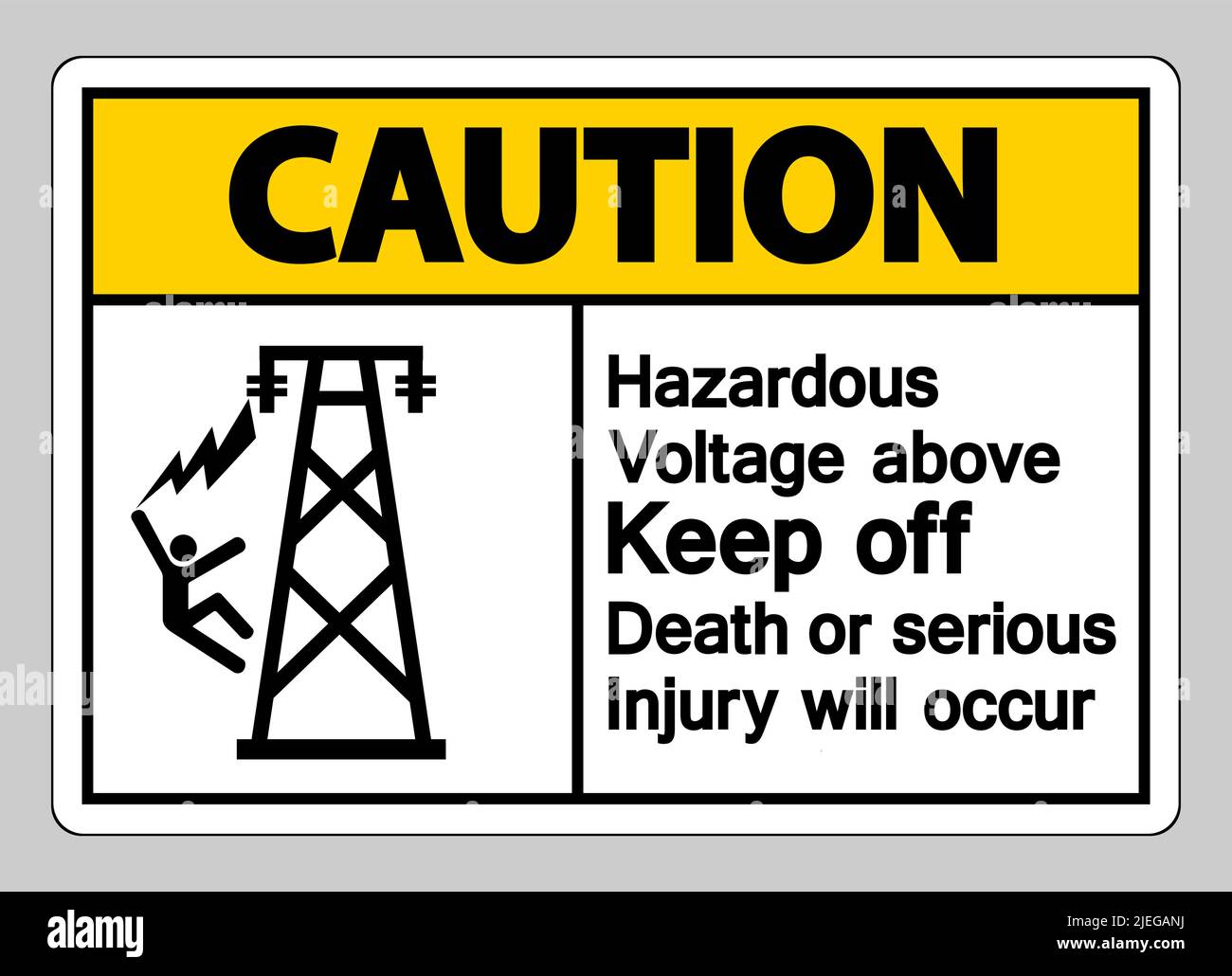 Caution Hazardous Voltage Above Keep Out Death Or Serious Injury Will ...