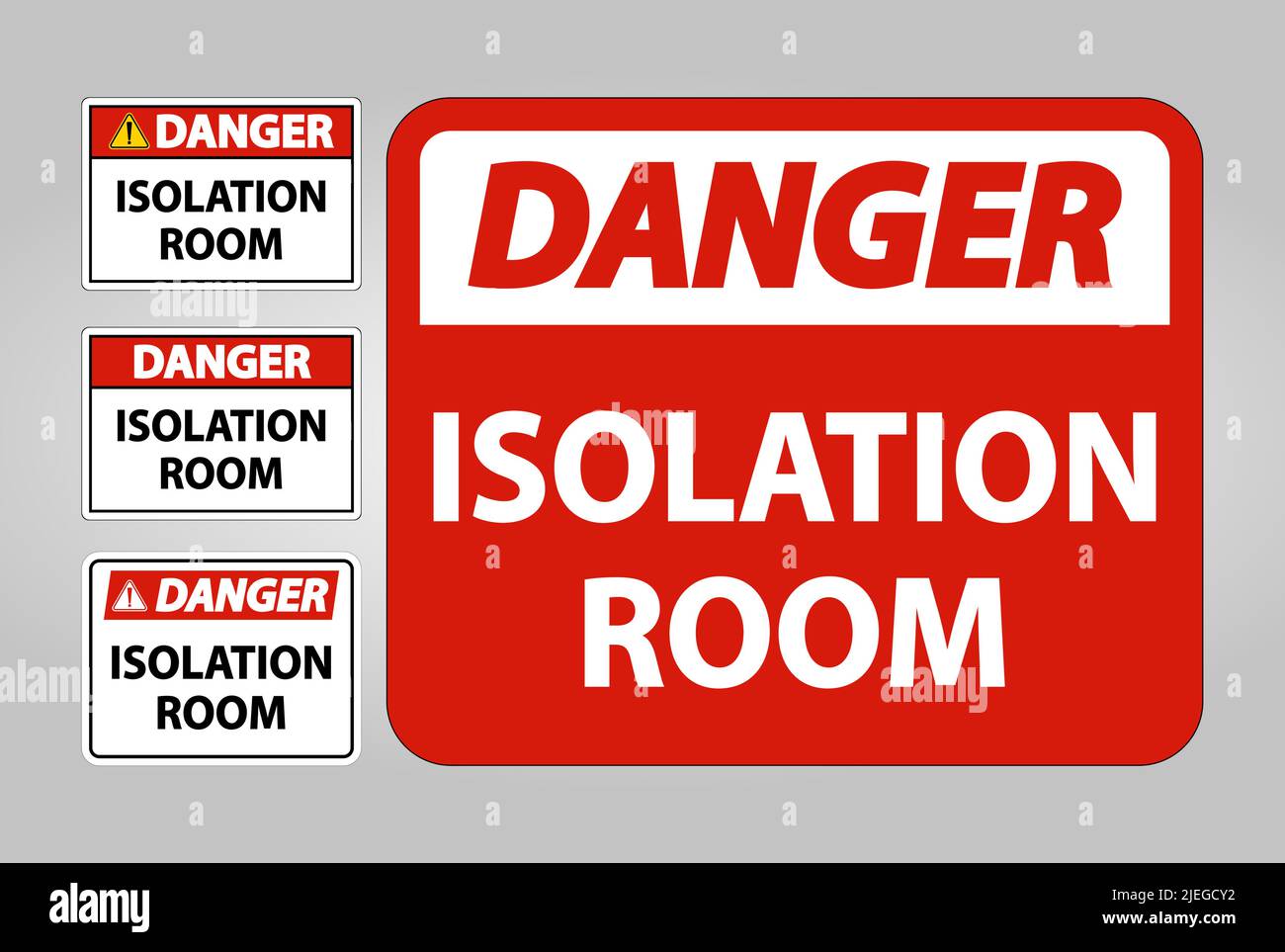 Danger Isolation room Sign Isolate On White Background,Vector ...