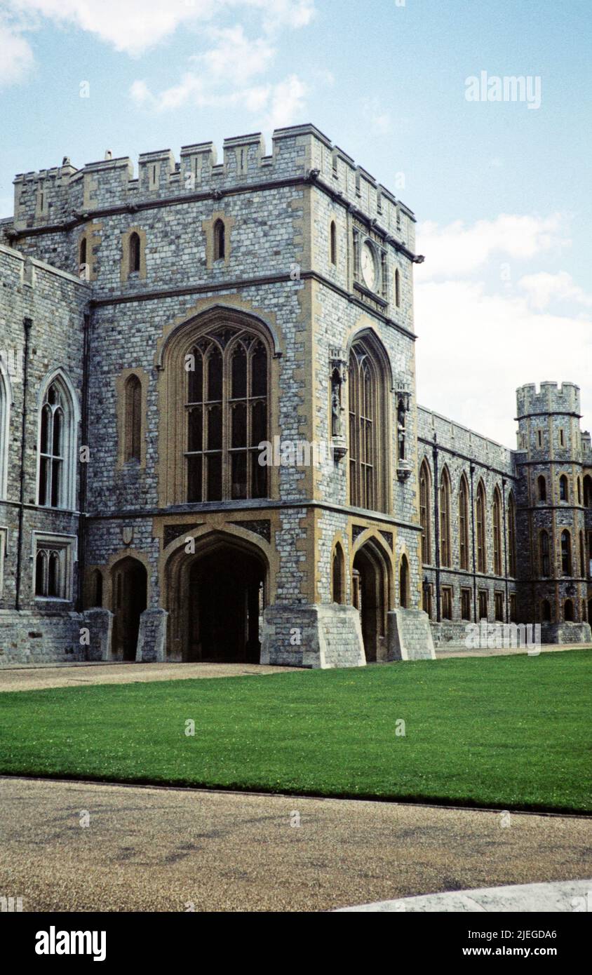 Gardens and historic buildings of Windsor Castle, Berkshire, England ...