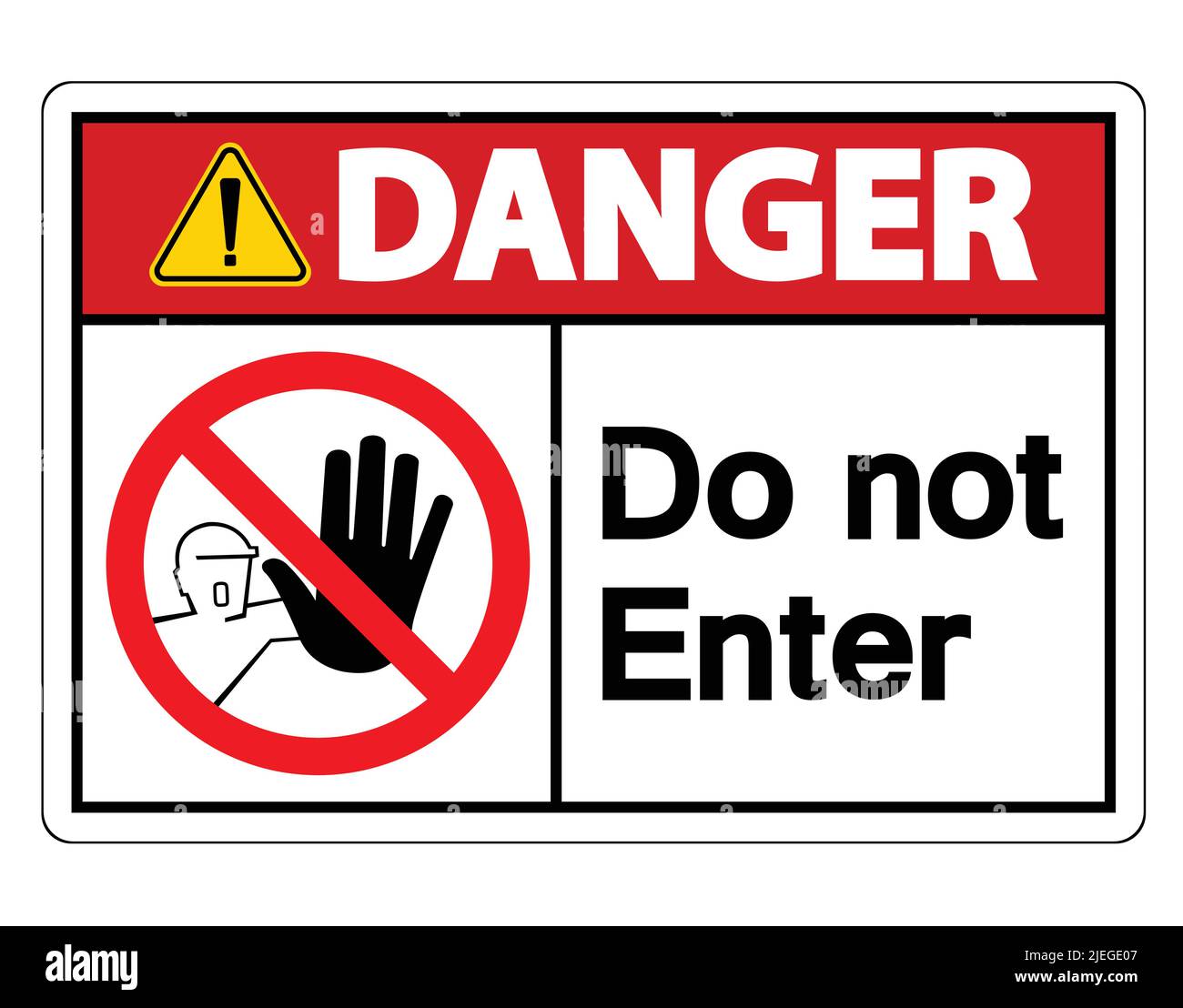 Danger Do Not Enter Symbol Sign Isolate On White Background,Vector ...