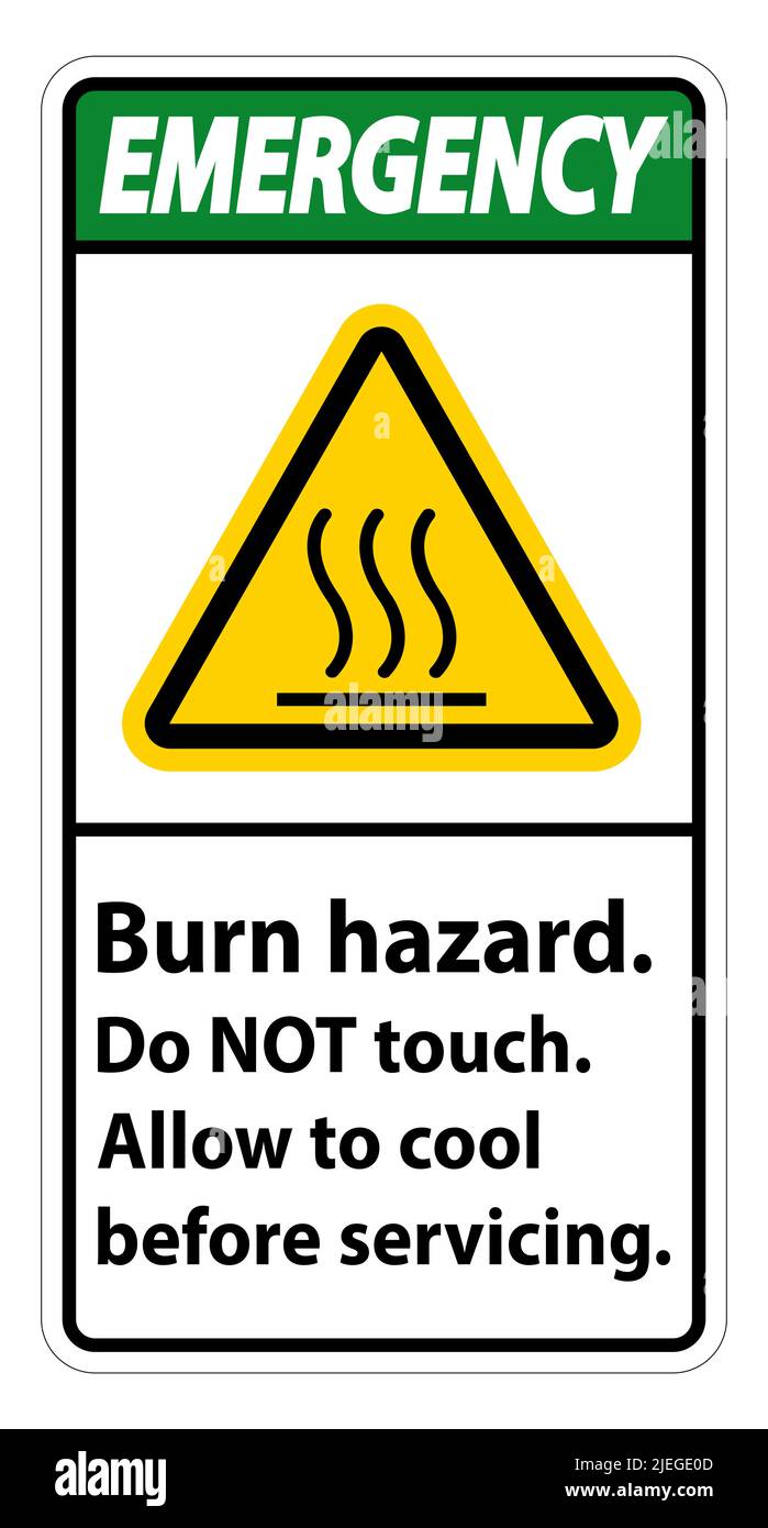 Emergency burn hazard safety Stock Vector Images - Alamy