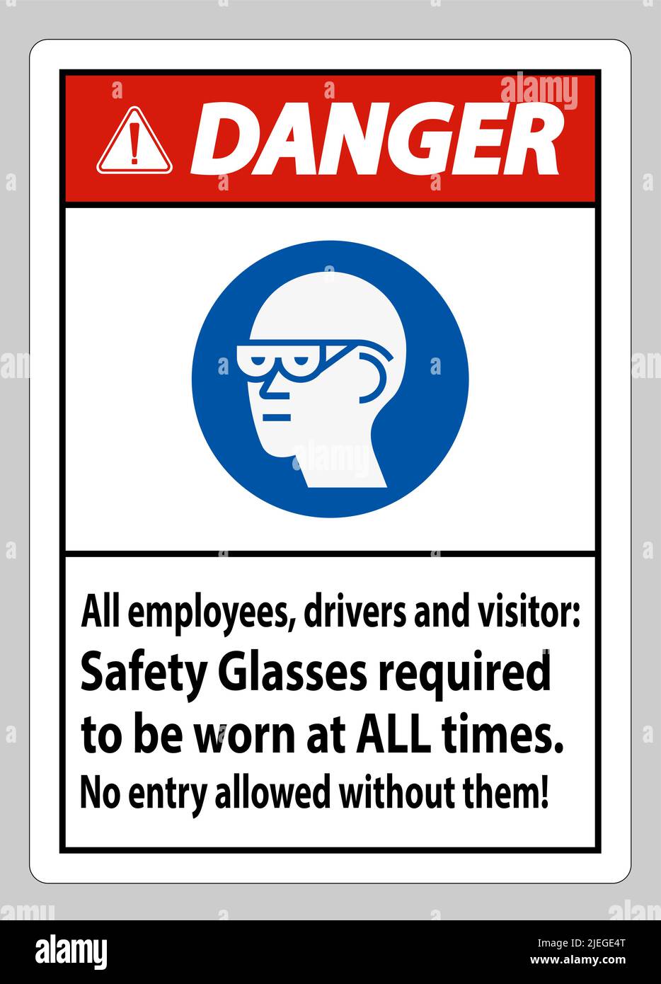 Safety Glass Sign