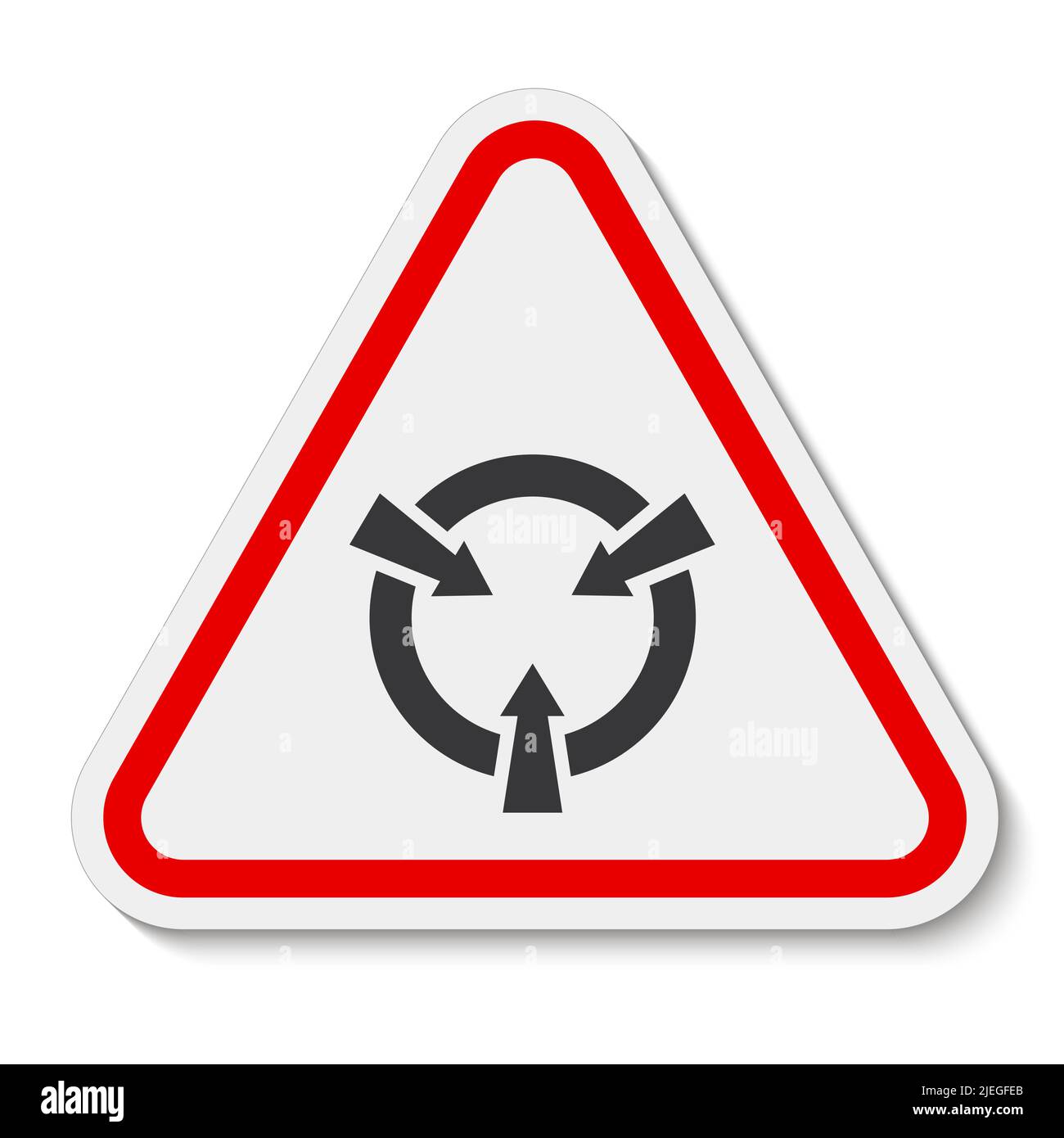 Electrostatic Sensitive Device (ESD) Symbol Sign Isolate On White ...