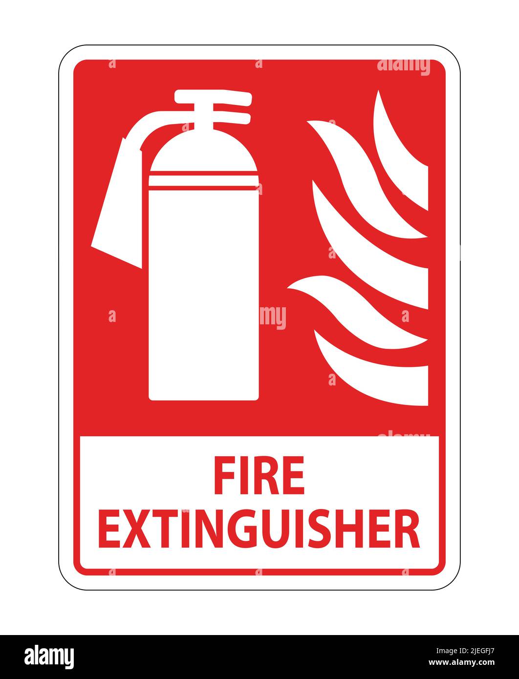 Fire Extinguisher Sign on white background,Vector illustration Stock ...