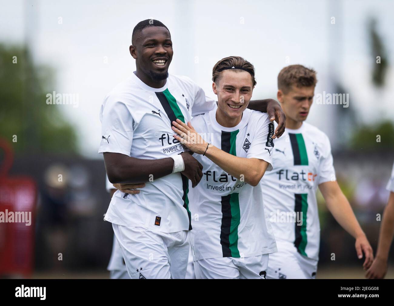 Marcus Thuram (BMG), Rocco Reitz (BMG) Training Borussia ...