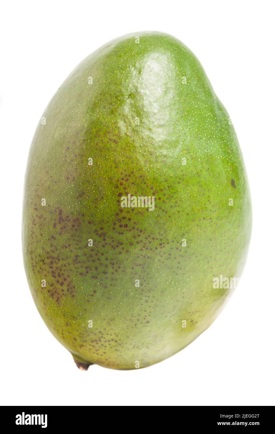 Fresh green mango fruit isolated on white background Stock Photo - Alamy