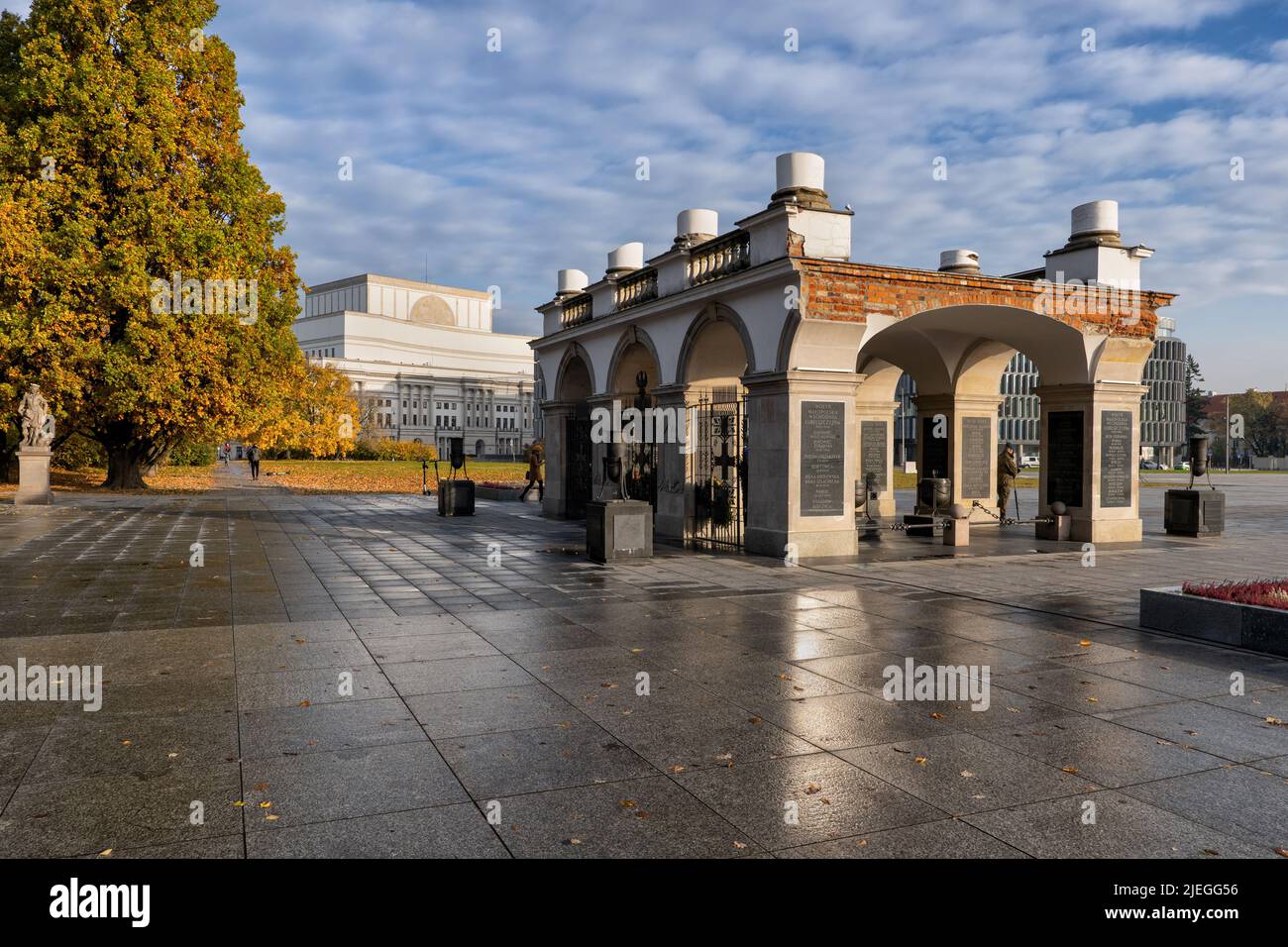 Warsaw, Poland - October 27, 2021: Tomb of the Unknown Soldier on ...