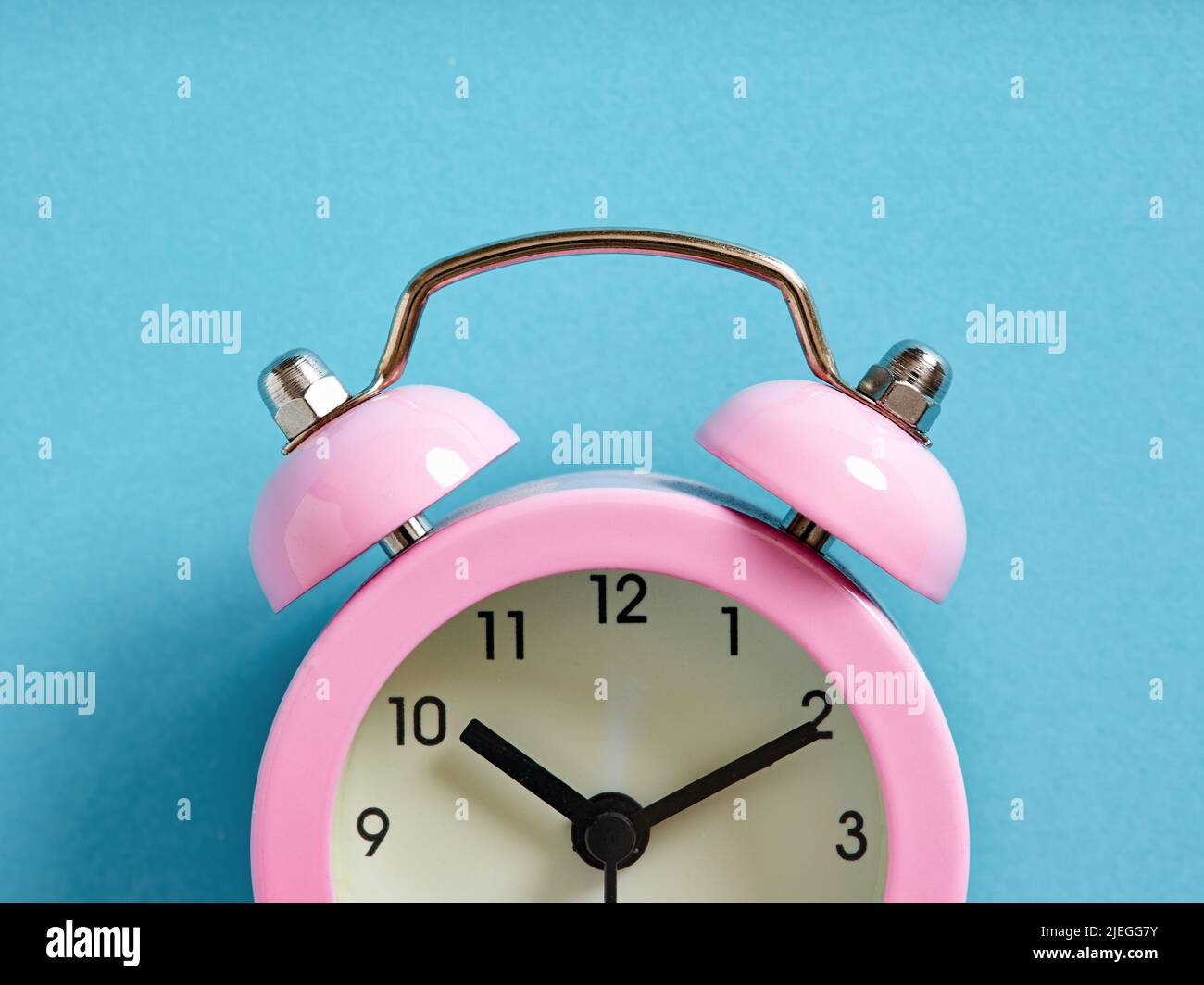 Top view pink alarm hi-res stock photography and images - Alamy