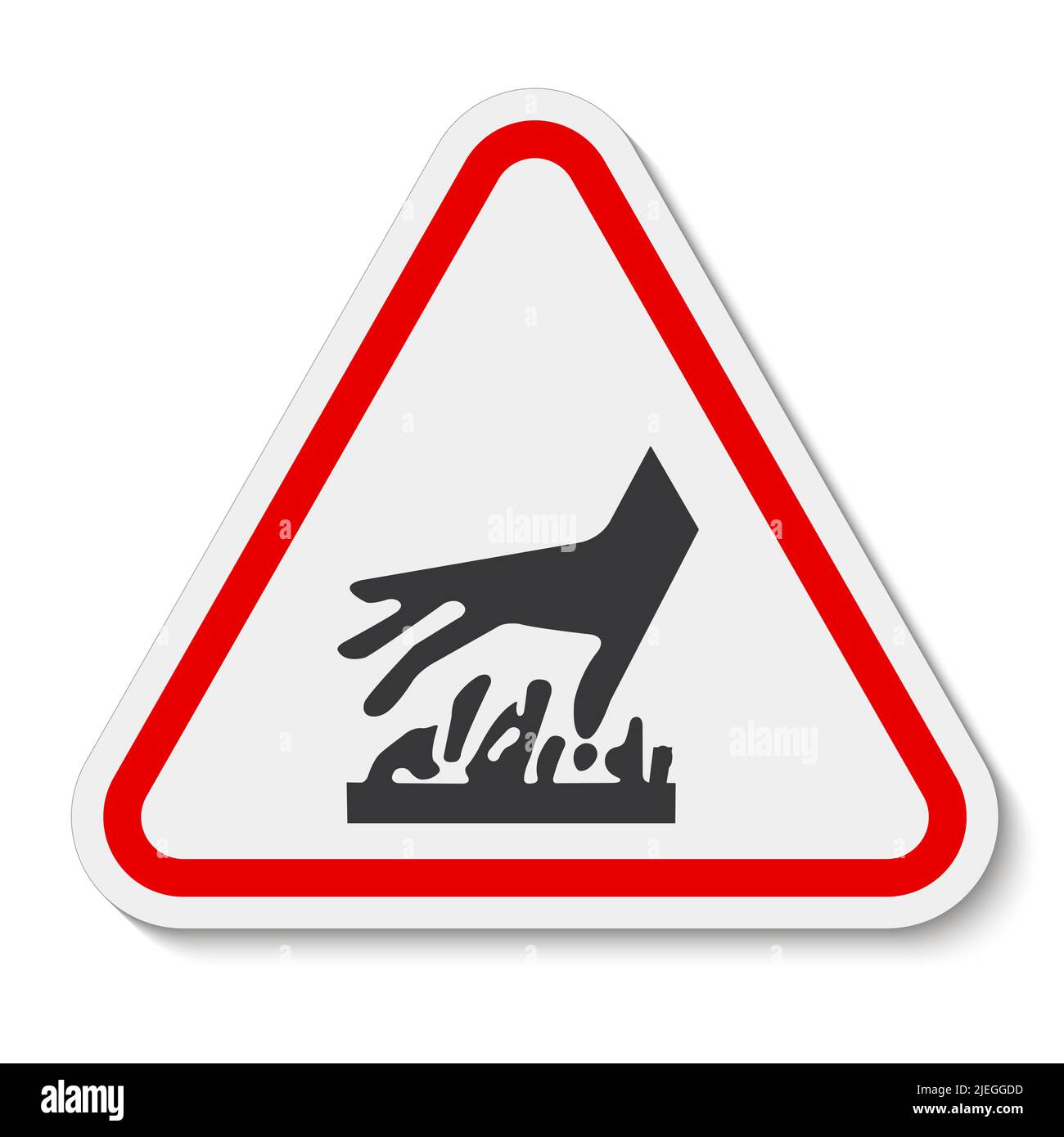 Beware Hot Surface Symbol Isolate On White Background,Vector ...