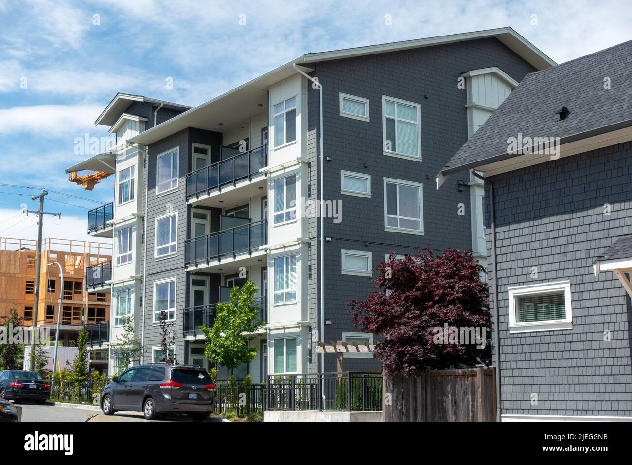 Modern Townhouse in Canada Stock Photo - Alamy