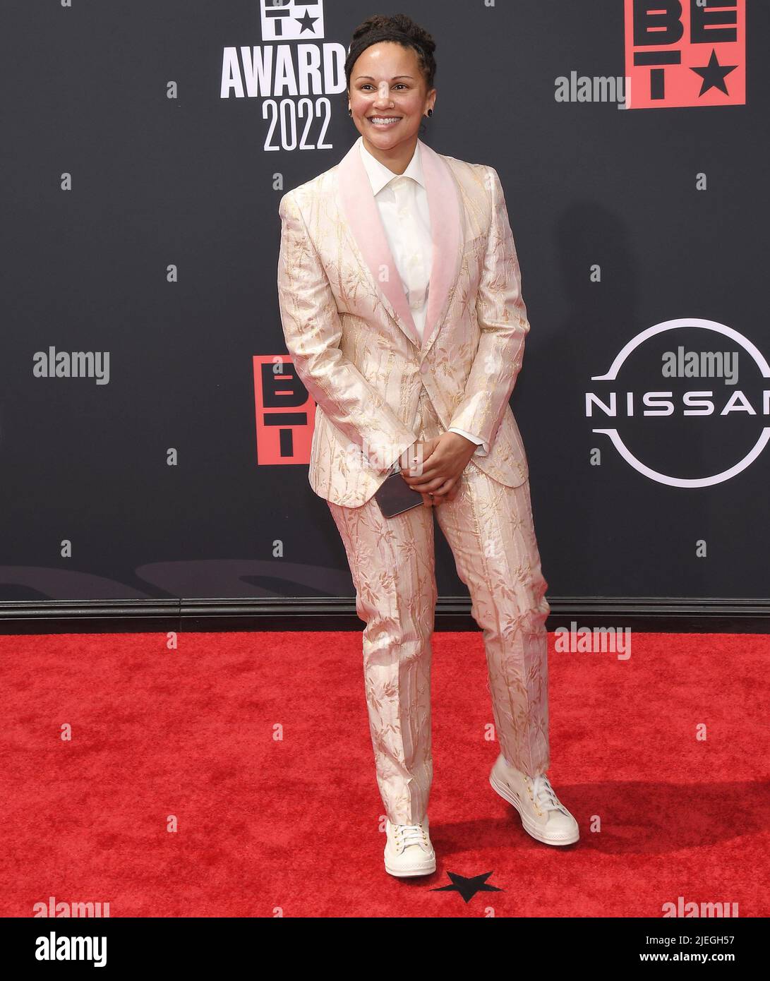 Los Angeles, USA. 26th June, 2022. Shylo Shaner arrives at the BET ...