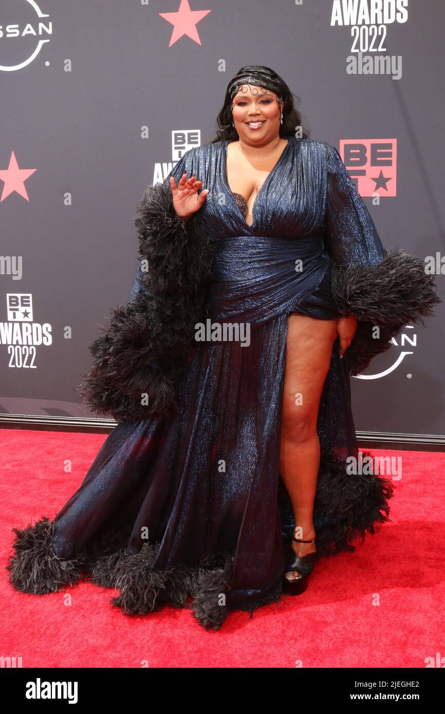 LOS ANGELES - JUN 26: Lizzo at the 2022 BET Awards at Microsoft Theater ...