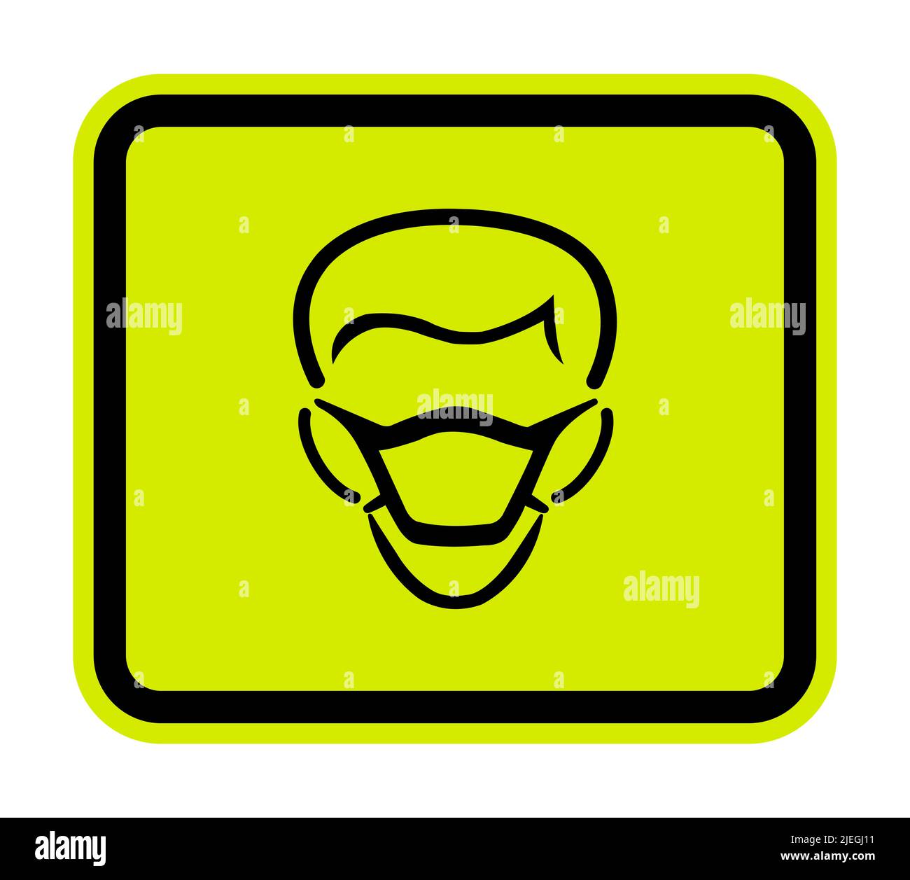 PPE Icon.Wear Mask Symbol Sign Isolate On White Background,Vector ...