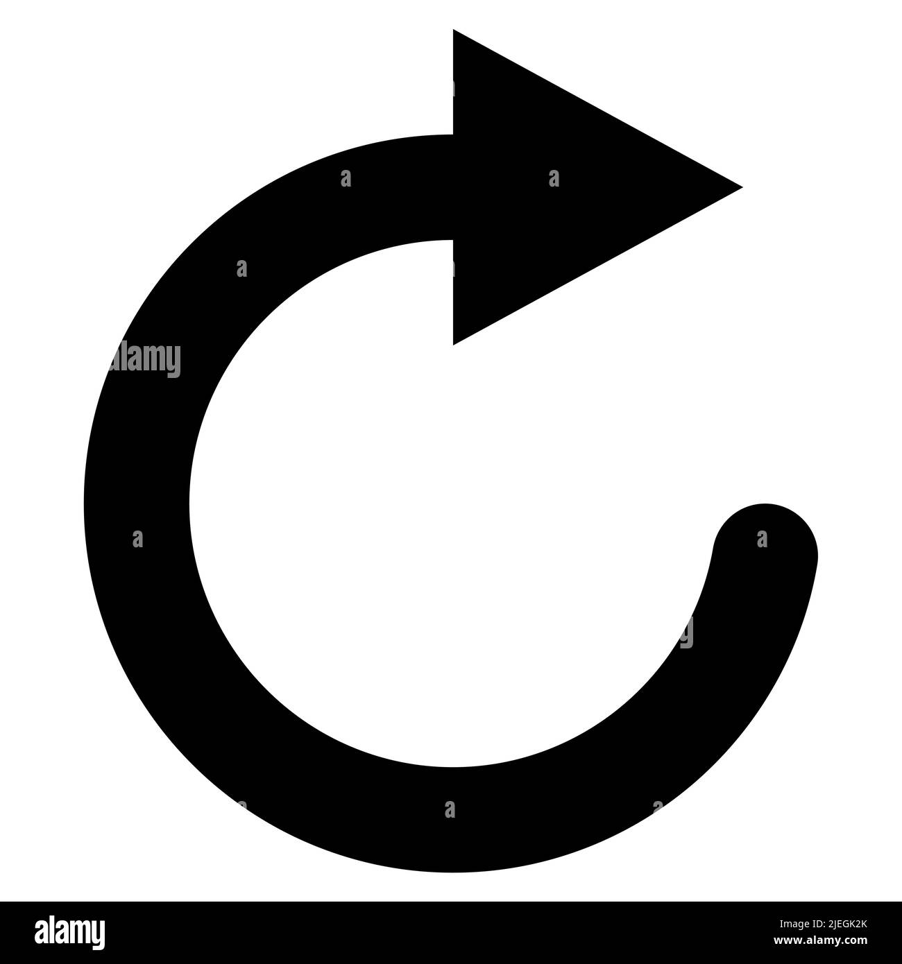 Refresh Icon Symbol Sign on White Background Stock Vector Image & Art ...