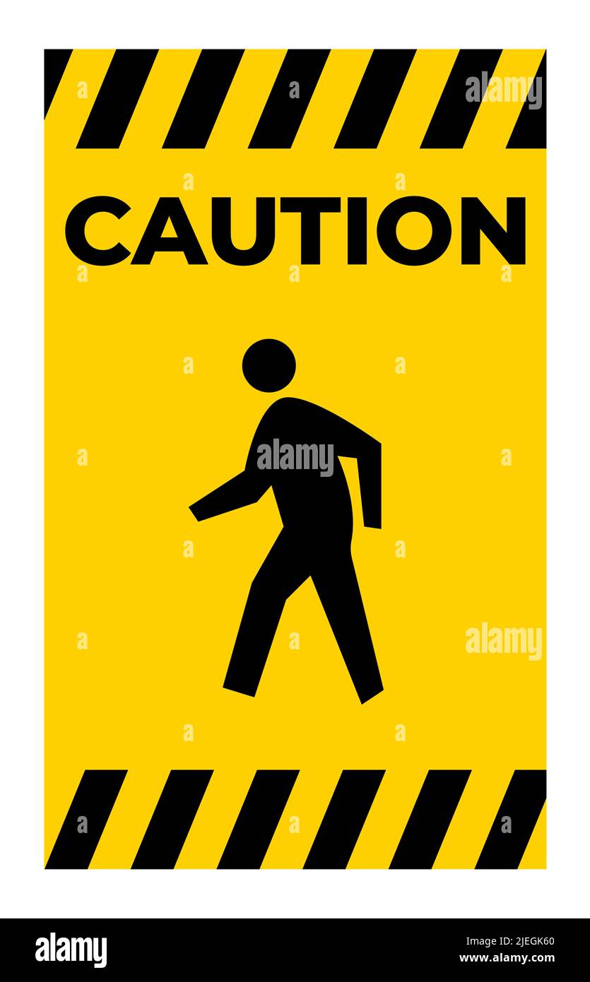 Pedestrian Crossing Symbol Sign Isolate on White Background,Vector ...