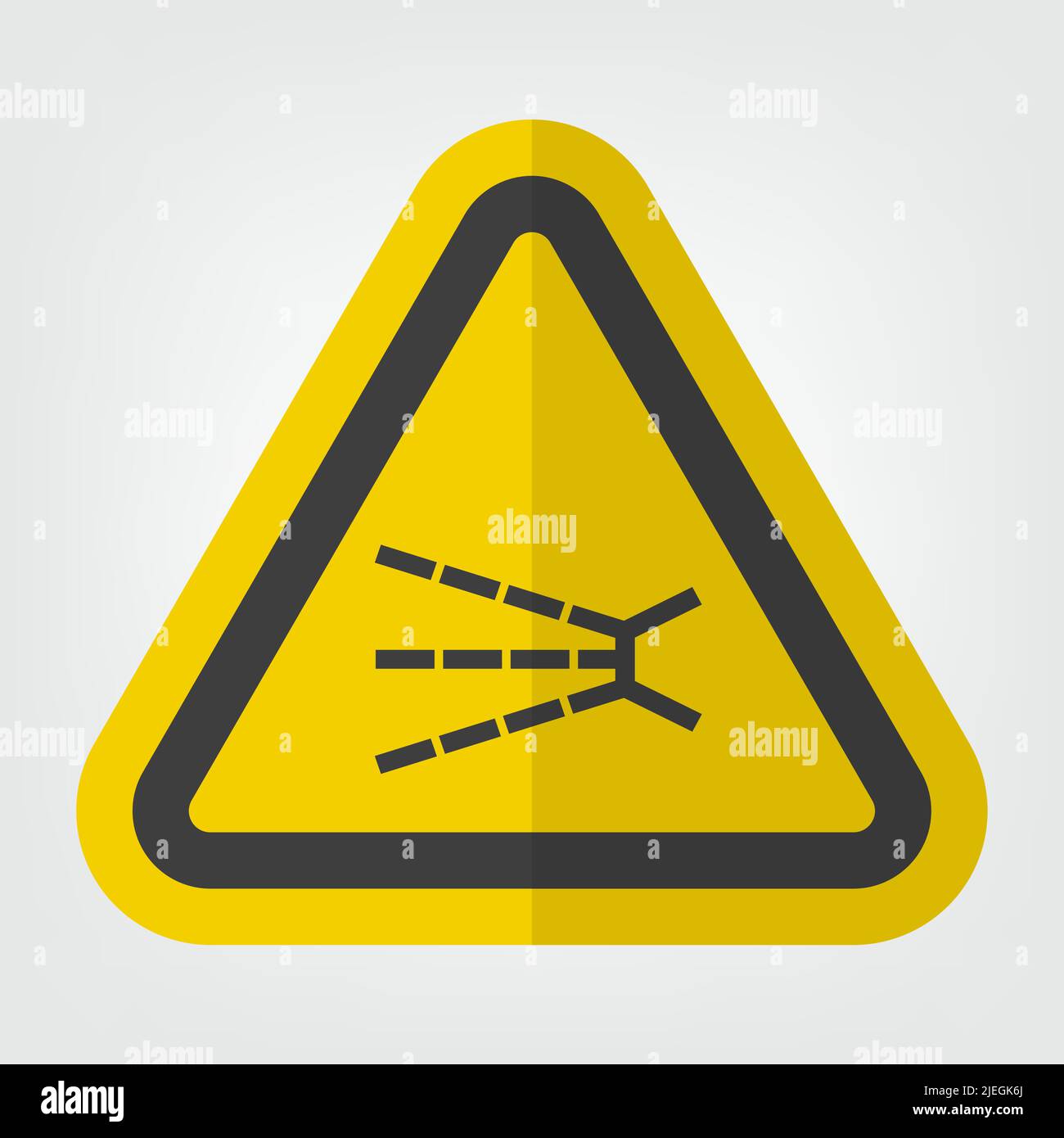 Splashing Hazard Symbol Sign Isolate On White Background,Vector ...