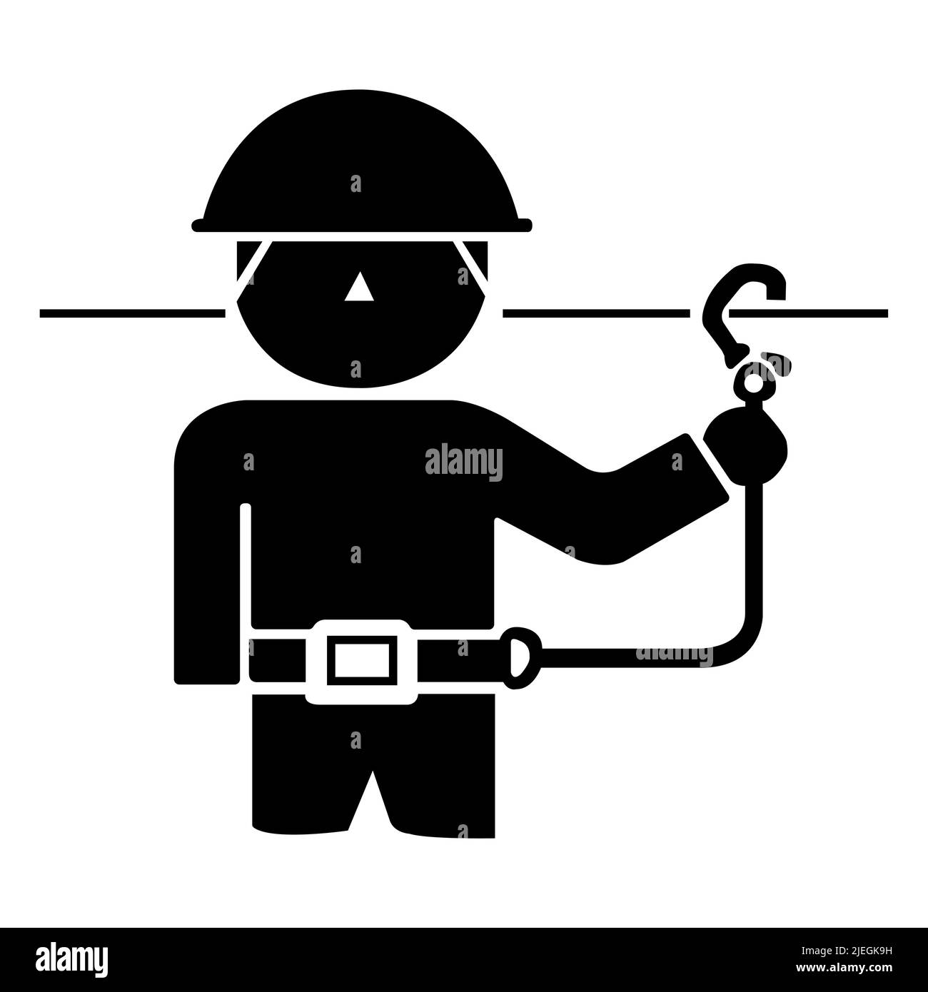 Caution Use Safety Belts Symbol Sign Isolate On White Background Stock ...