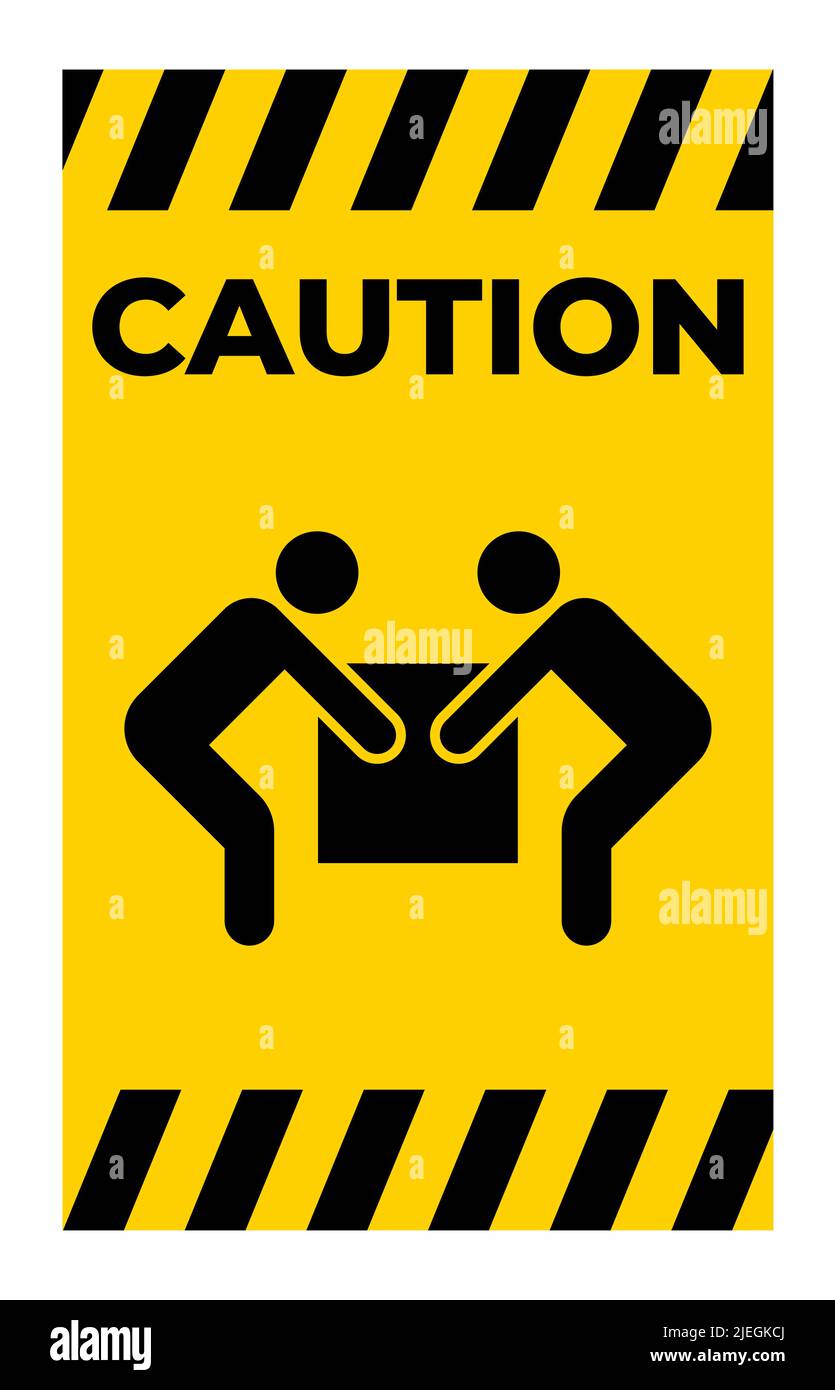 Symbol Two Person Lift Sign Isolate On White Background,Vector ...