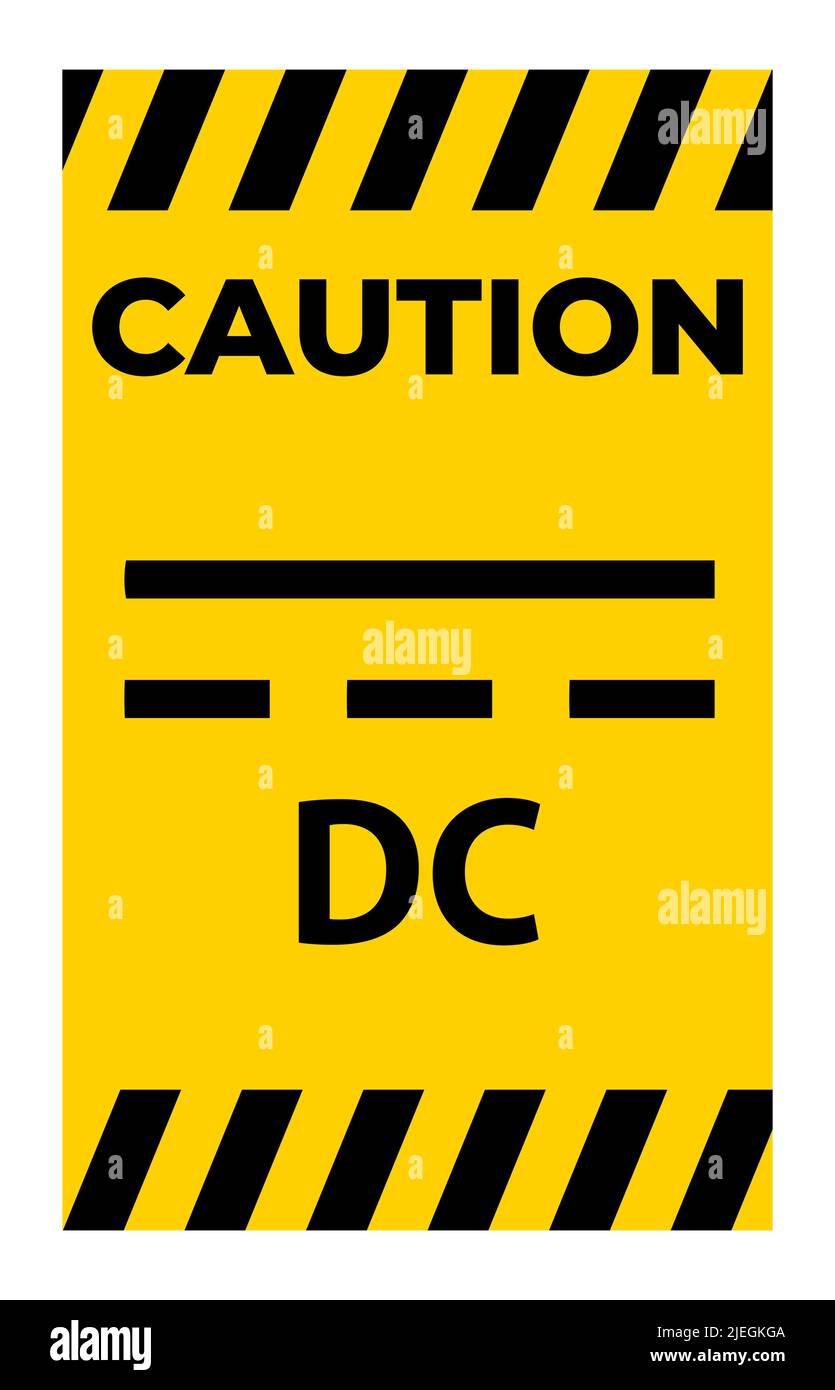 Direct Current DC Symbol Sign Isolate On White Background,Vector ...