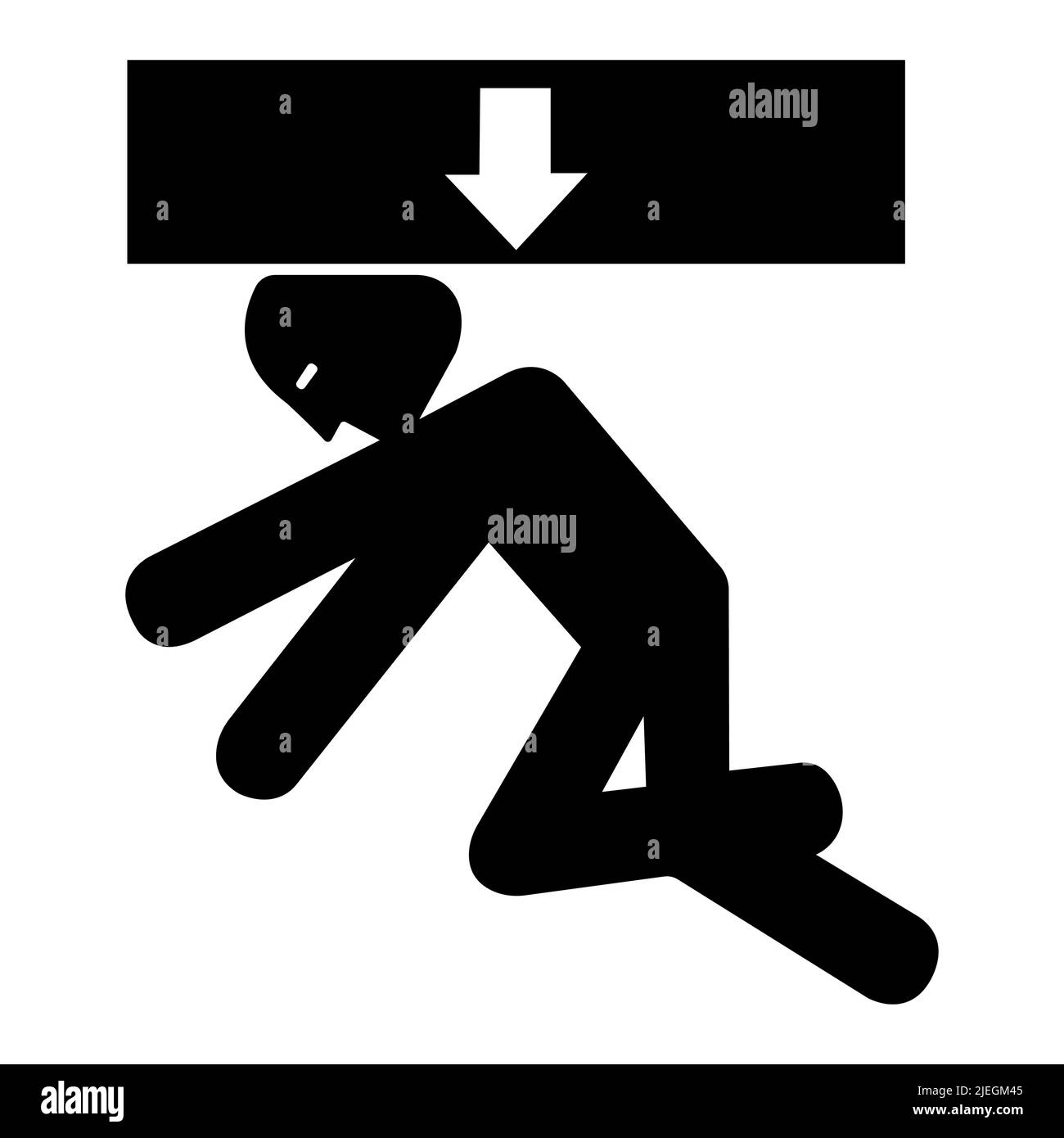Body Crush Force From Above Symbol Sign, Vector Illustration, Isolate ...
