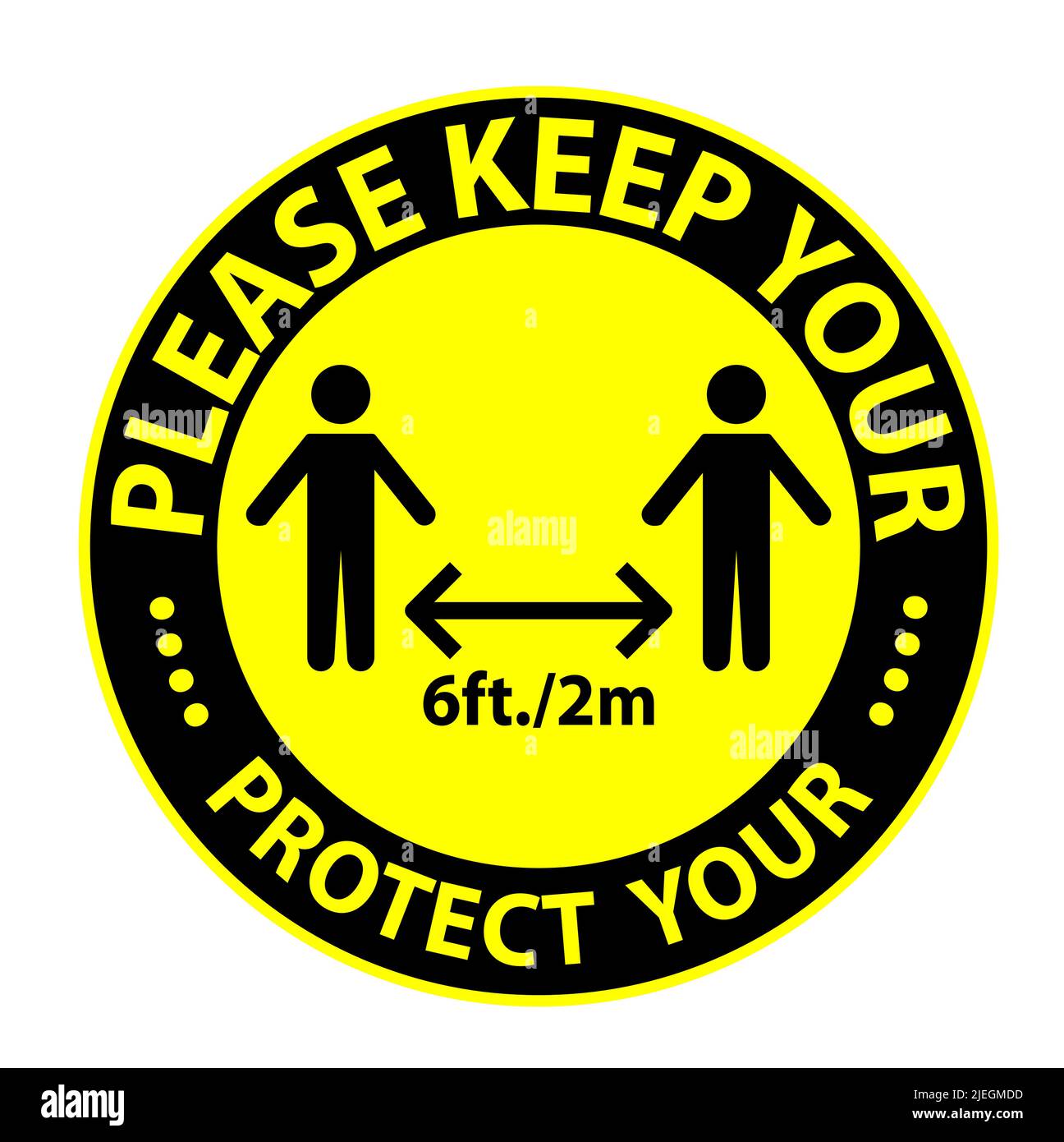 Please keep your distance,Protect your social Distancing Sign Isolate ...