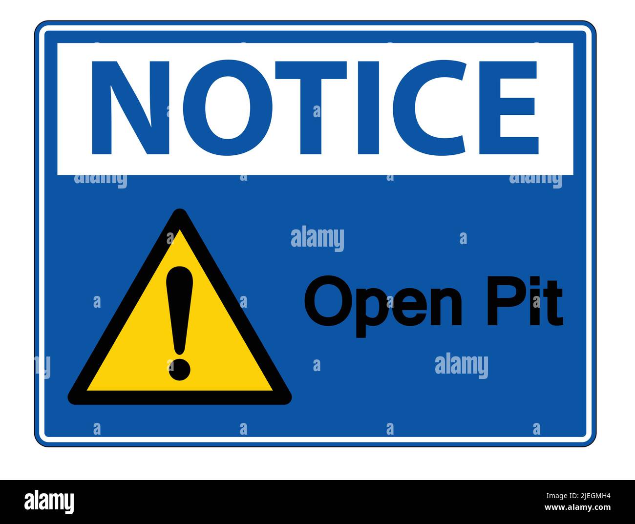 Notice Open Pit Symbol Sign Isolate On White Background,Vector ...