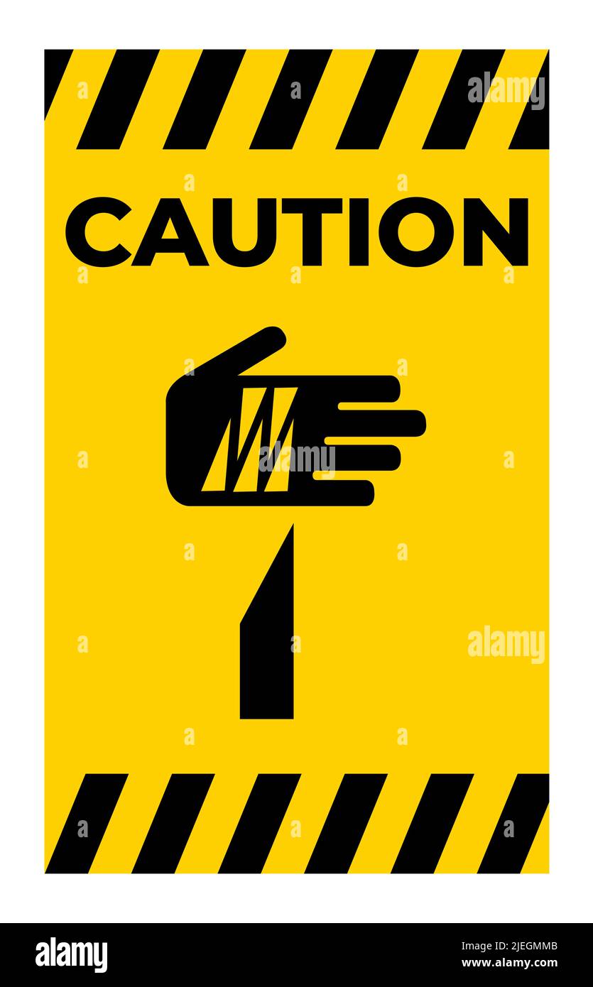 Beware Sharp Elements Symbol Isolate On White Background,Vector ...