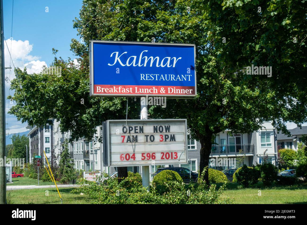 One of the Indian Restaurant Building in Surrey, BC Canada Stock Photo ...