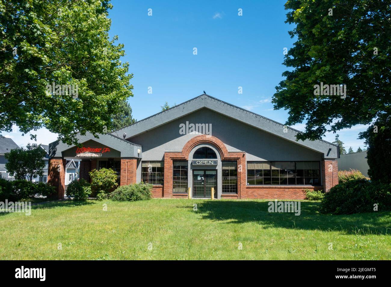 One of the Indian Restaurant Building in Surrey, BC Canada Stock Photo ...