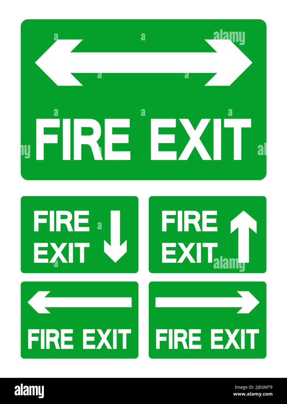 Emergency Exit Symbol Isolate On White Background,Vector Illustration ...