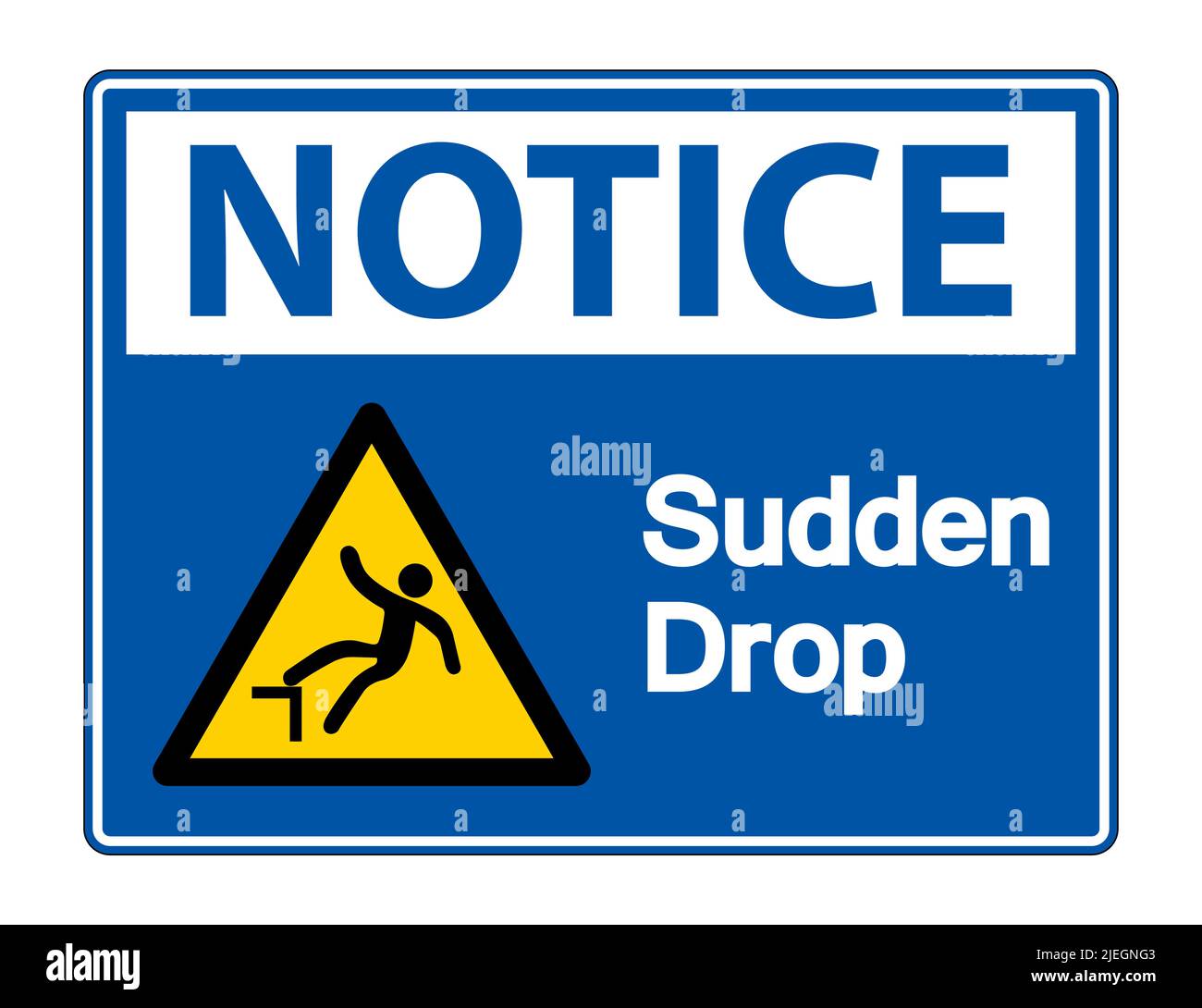 Notice Sudden Drop Symbol Sign On White Background,Vector Illustration ...
