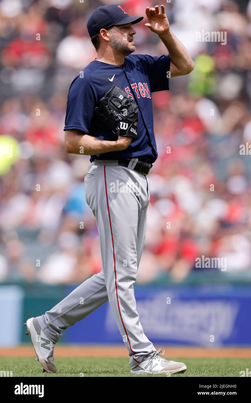 CLEVELAND, OH - JUNE 26: Boston Red Sox starting pitcher Rich Hill (44 ...