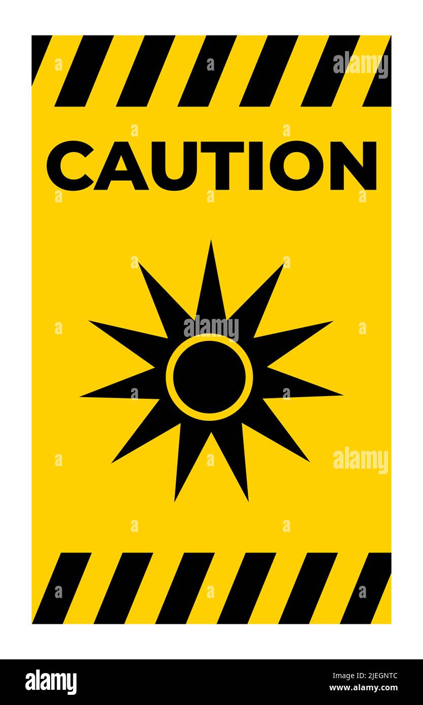Beware Optical Radiation Symbol Isolate On White Background,Vector ...