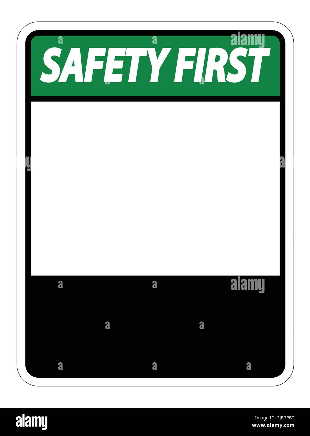 symbol Safety first sign label on white background,vector illustration ...