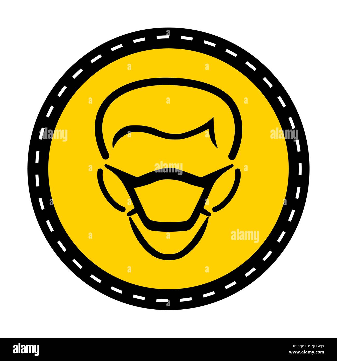 PPE Icon.Wear Mask Symbol Sign Isolate On White Background,Vector ...