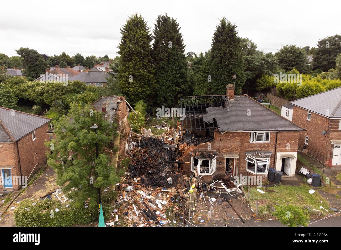 Birmingham gas explosion hi-res stock photography and images - Alamy