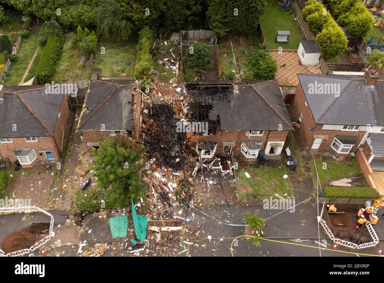 Birmingham gas explosion hi-res stock photography and images - Alamy