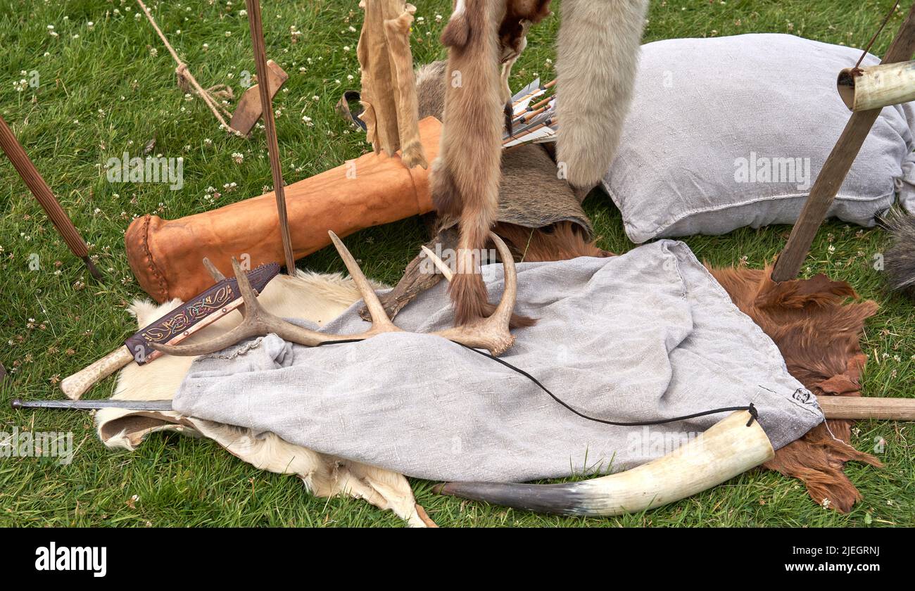 Anglo saxon animal hunting hi-res stock photography and images - Alamy