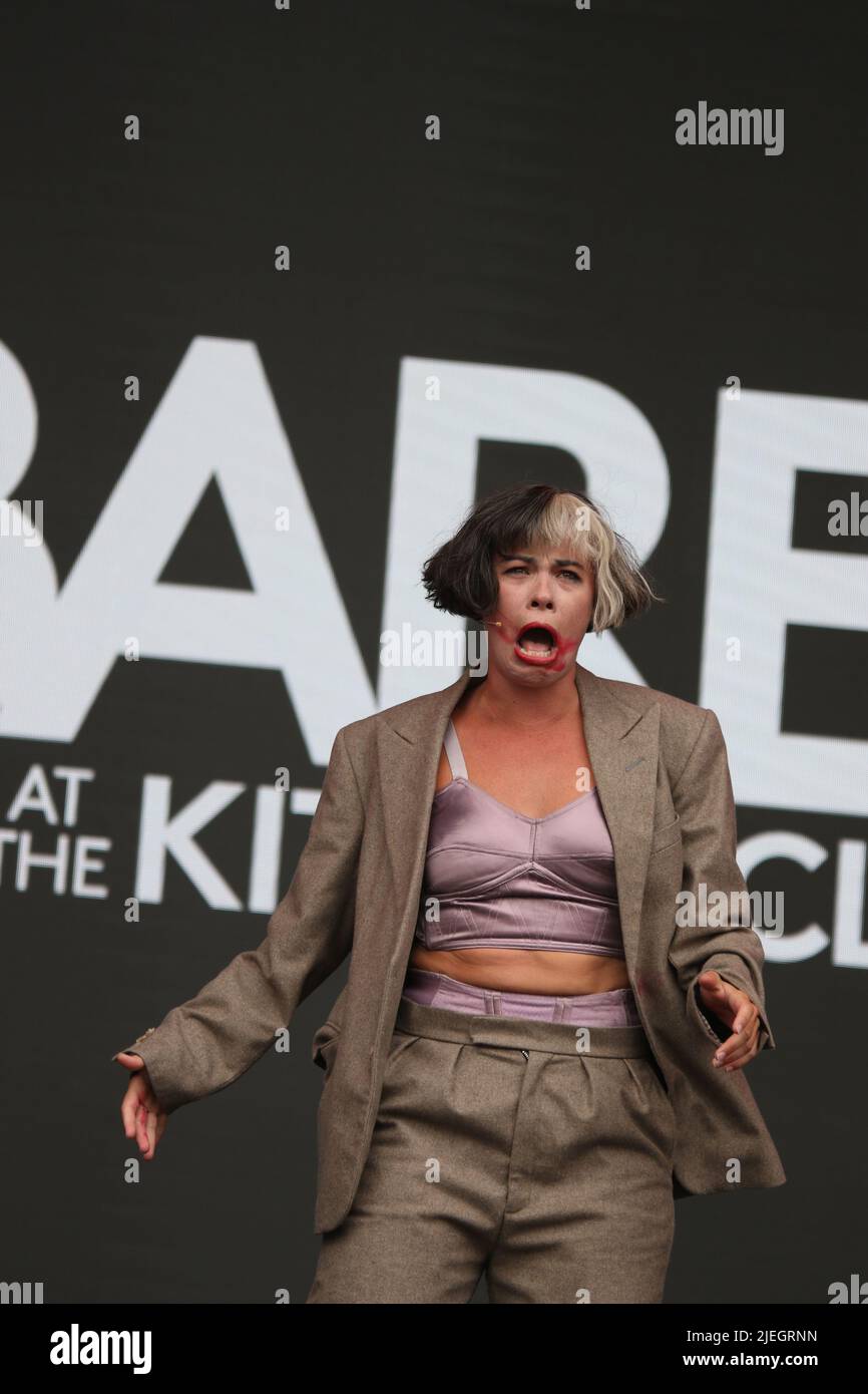 Emily Benjamin plays the role of Sally Bowles in the musical Cabaret ...