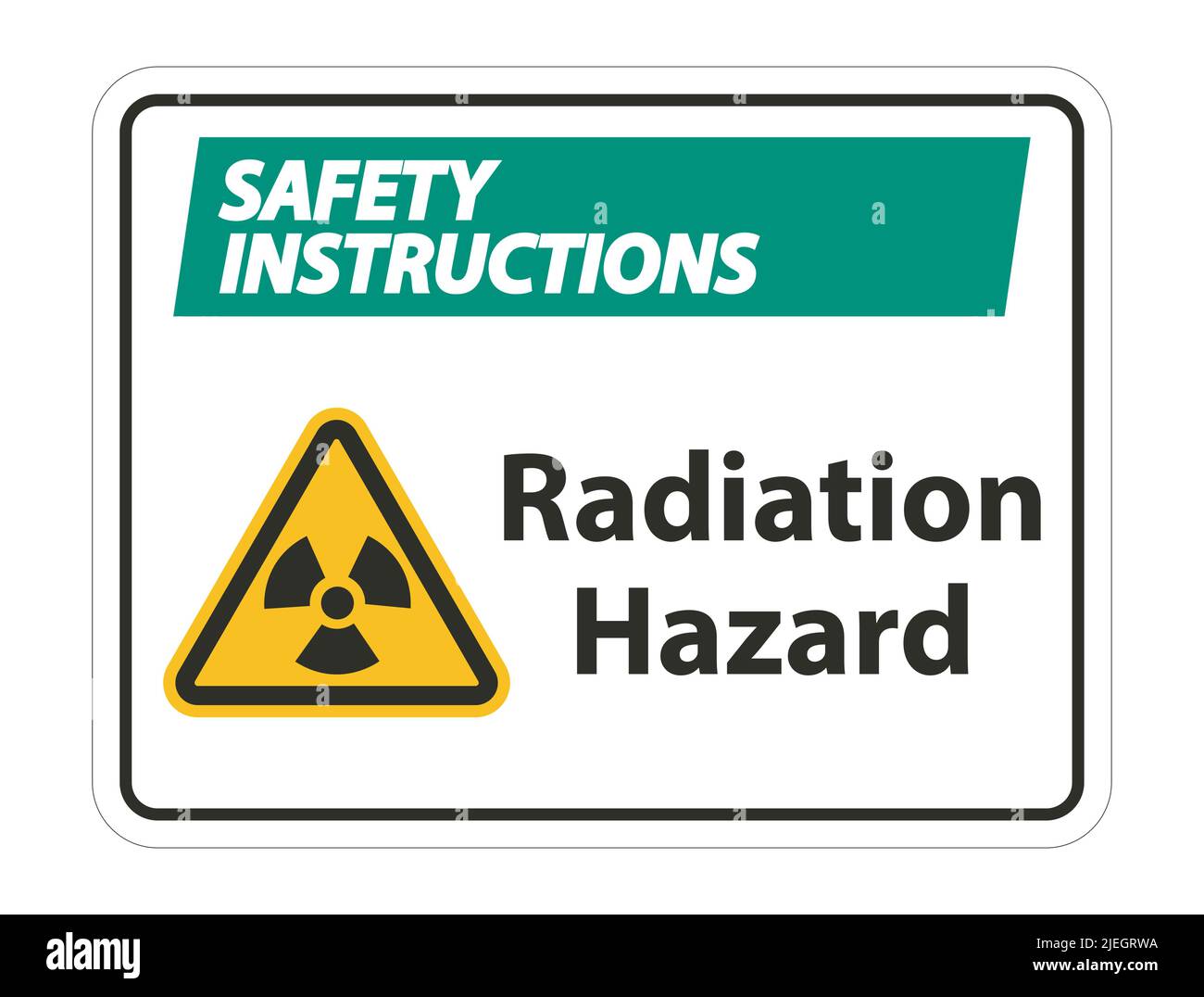 Radiation Hazard Symbol Sign Isolate On White Background,Vector ...