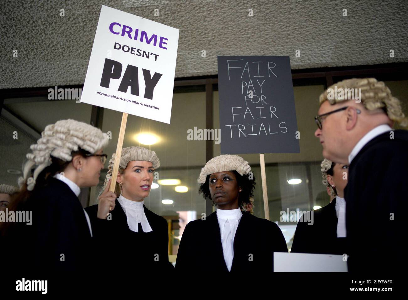 Criminal barristers from the Criminal Bar Association (CBA), which ...