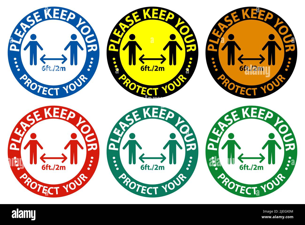 Please keep your distance,Protect your social Distancing Sign Isolate ...