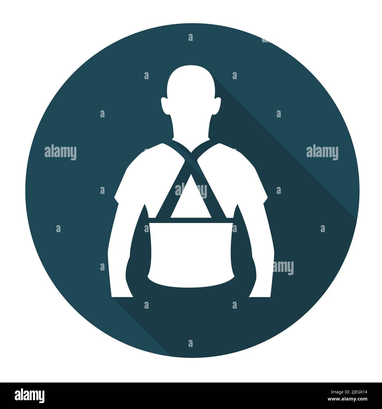 Wear Back Support Symbol Sign Isolate On White Background,Vector ...