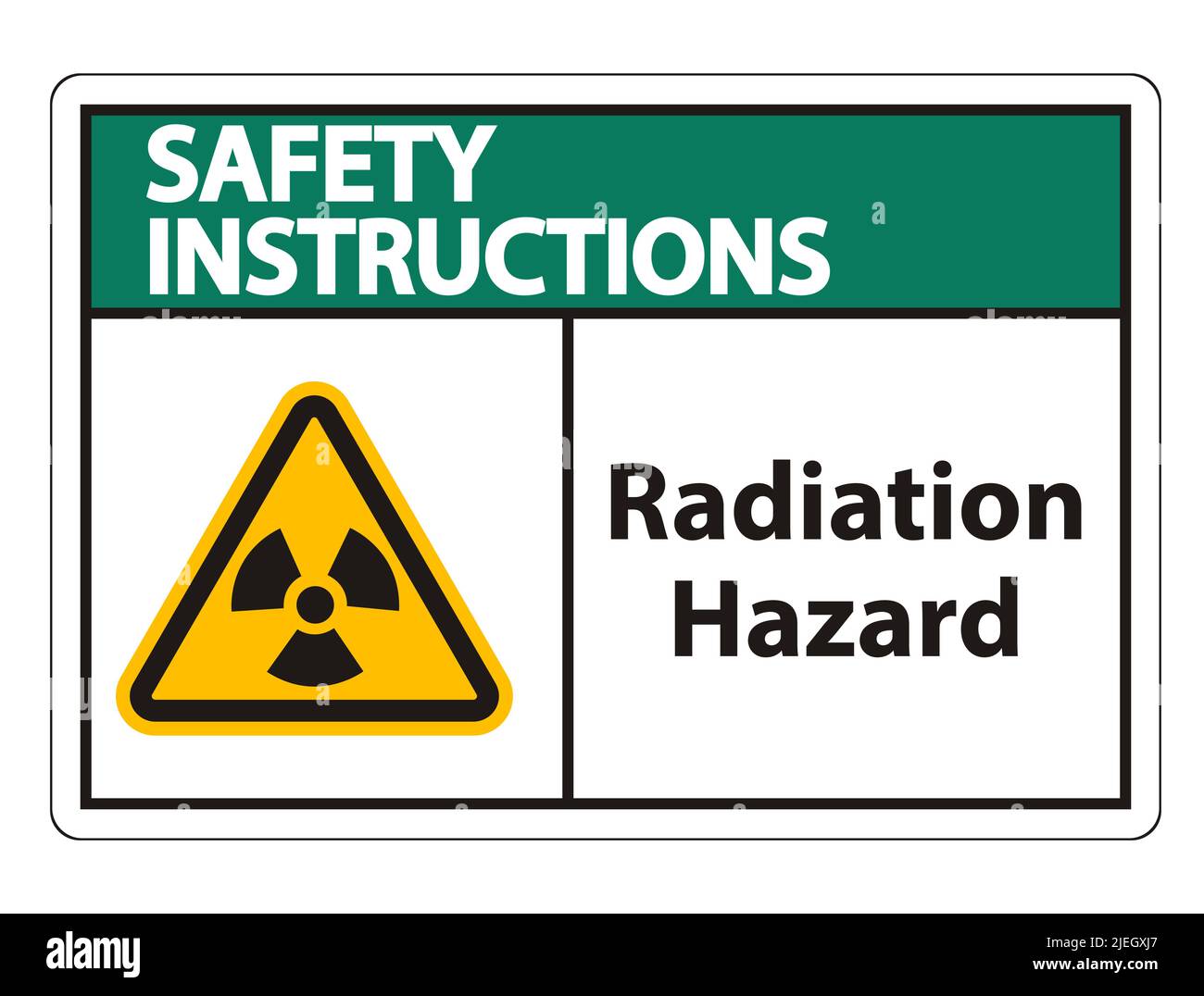 Radiation Hazard Symbol Sign Isolate On White Background,Vector ...
