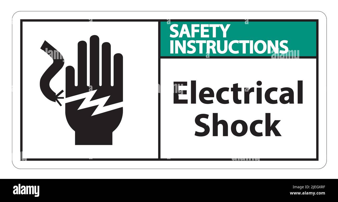 Electrical Shock Electrocution Symbol Sign Isolate On White Background ...