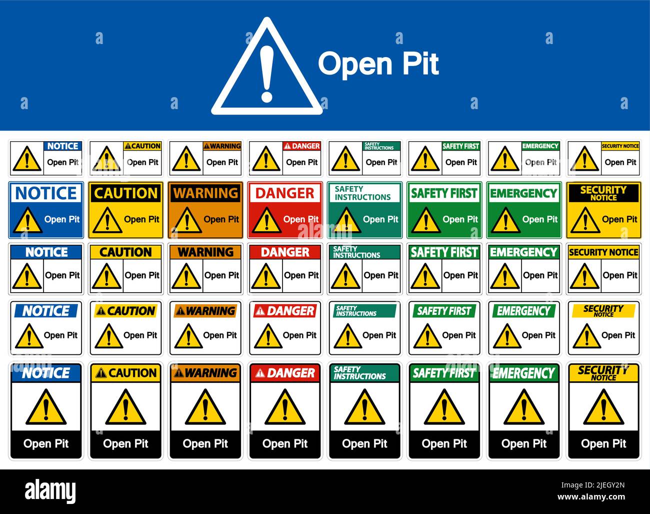Open Pit Sign Isolate On White Background,Vector Illustration EPS.10 ...