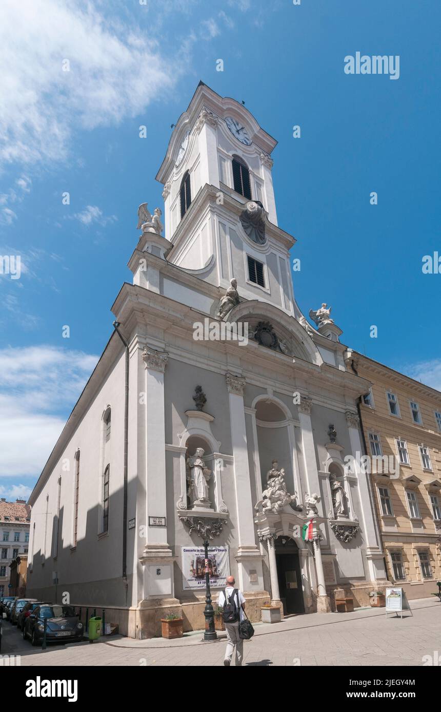 Budapest's Inner-City Church of Saint Michael Stock Photo - Alamy